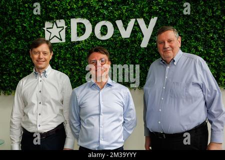 Dovy Keukens CEO Donald Muylle poses for the photographer during the ...