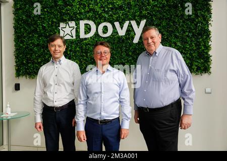 Dovy Keukens CEO Donald Muylle poses for the photographer during the ...