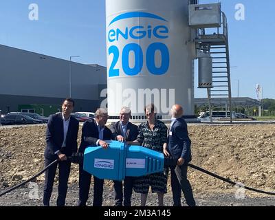 Illustration picture shows the inauguration of Engie's 200th wind ...