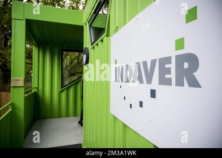 Illustration picture shows the Indaver logo pictured during a visit at ...
