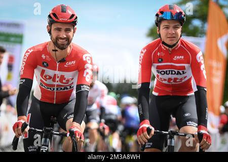 Belgian Victor Campenaerts, Belgian Florian Vermeersch, Belgian ...
