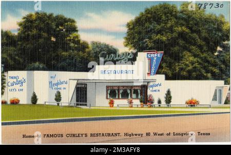 Home of Curley's Restaurant, Highway 80 west of Longview, Texas ...