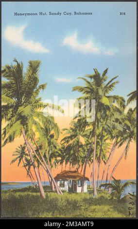 Honeymoon hut, Sandy Cay, Bahamas , Huts, Palms, Tichnor Brothers ...