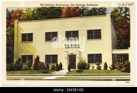 Hot Springs Sanitarium, Hot Springs, Arkansas , Tichnor Brothers ...