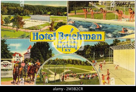 Hotel Brickman, Pleasant Valley, So. Fallsburg, N. Y. , Hotels, Tichnor ...