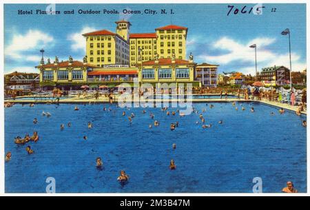 Hotel Flanders and outdoor pools, Ocean City, N. J. , Hotels, Sports ...