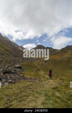 Col de Lurien beautiful hike on a mountain pass in the Pyrenees ...