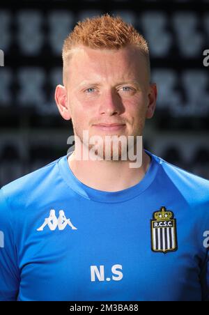 Charleroi's video analyst Nicolas Still poses for the photographer at ...
