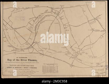 Map of the course of the River Thames, England Stock Photo - Alamy
