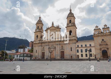 BOGOTA, COLOMBIA - Colonial Church knowed as primatial cathedral at ...
