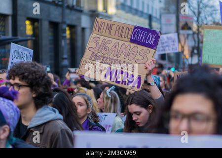 An interesting protest sign during 8M marches in International Women's ...