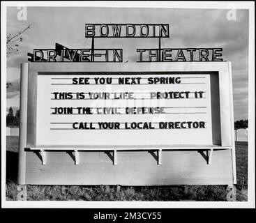 Information and Publications Maine, 1957 , Civil defense, Posters ...