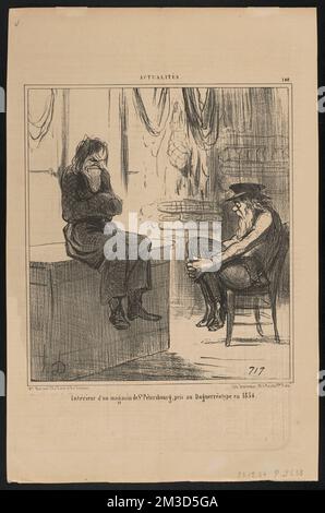 Interieur d'un magasin de St. Petersbourg..., from Actualites ...