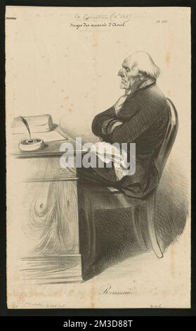 J. Joseph Rousseau. Honoré Daumier (1808-1879). Lithographs Stock Photo ...