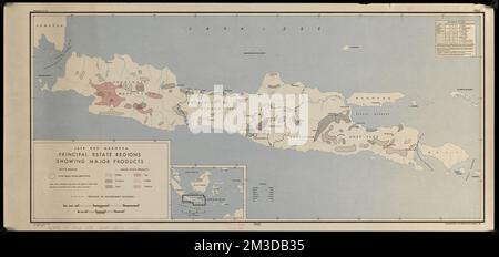 Map of the island of Java and Madura Stock Photo - Alamy