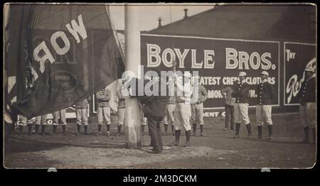 Raising the Championship Flag, Opening Day , Baseball players, Baseball ...