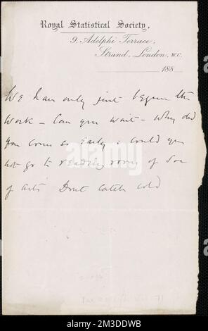 [John Biddulph Martin] autograph note to [Victoria Woodhull Martin ...