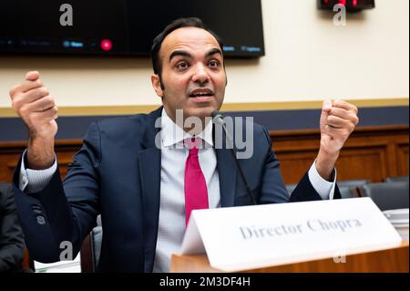 Rohit Chopra, Director, Consumer Financial Protection Bureau, speaking ...