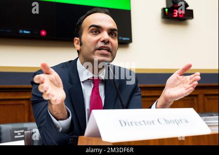 Rohit Chopra, Director, Consumer Financial Protection Bureau, speaking ...