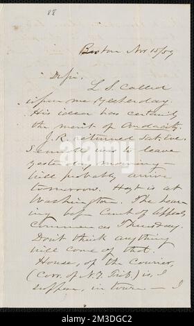 Edward Augustus Brackett autograph letter signed to R. W. Griswold, 16 ...