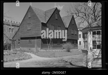 John Ward House, Salem MA , Rooms & spaces. Samuel Chamberlain ...
