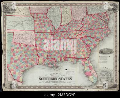 Southern States , Railroads, Southern States, Maps, Southern States ...