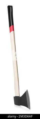 Sharp ax on white background Stock Photo - Alamy