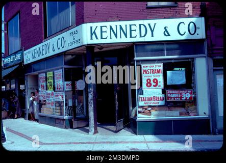 Kennedy & Co. storefront, Hanover Street, Boston , Grocery stores ...