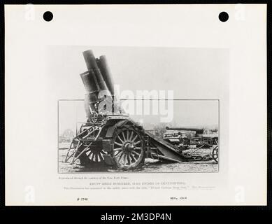 Krupp siege howitzer , Howitzers, Artillery Weaponry. Records of U.S ...