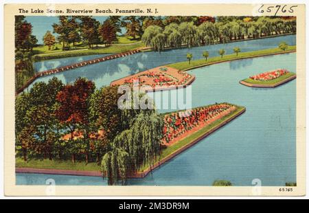 The lake scene, Riverview Beach, Pennsville, N. J. , Lakes & ponds ...