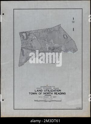 Land Utilization Town of Reading , Roads, Cities and towns, Land use ...