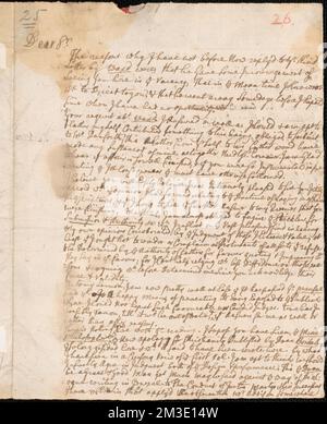 Letter from John Callender to Nathan Prince, Cambridge, 1731 September ...