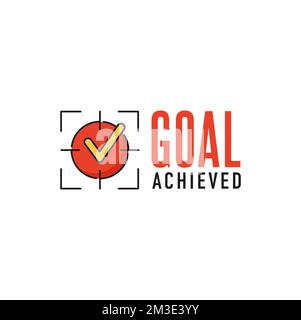 Goals Vector Illustration Line Icon Design Stock Vector Image & Art - Alamy