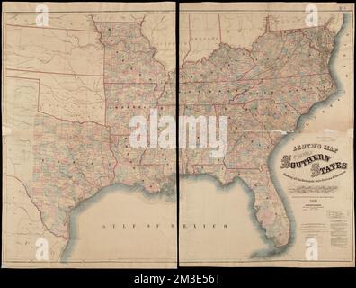 Southern States , Railroads, Southern States, Maps, Southern States ...