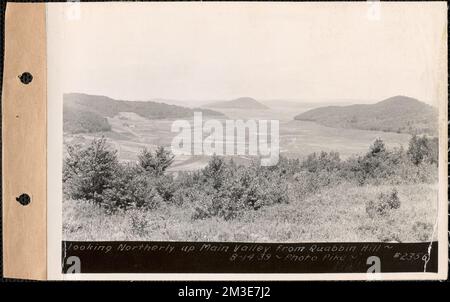 Looking northerly up main valley from site of Quabbin Hill Tower ...