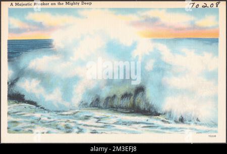 A majestic breaker on the Mighty Deep, Old Orchard Beach, Me. , Seas ...