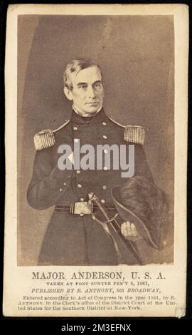 MAJOR ANDERSON, He was an American military leader. He served as a ...