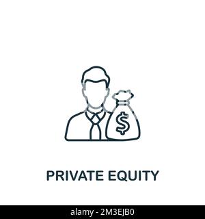 Private Equity icon. Monochrome simple Investments icon for templates ...