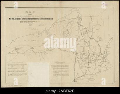 Map of New England exhibiting the rail road and telegraphic lines now ...