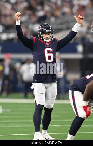 Houston Texans quarterback Jeff Driskel (6) celebrates with tight end ...