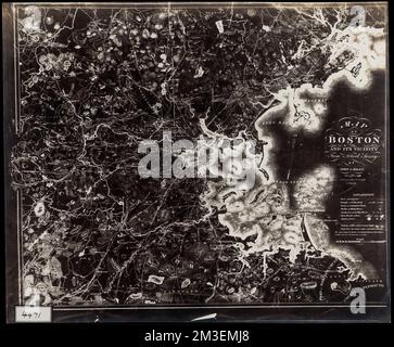 Map of Boston and its vicinity from actual survey , Boston Mass., Maps ...