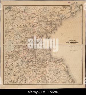 Map of Boston and the country adjacent from actual surveys , Boston ...