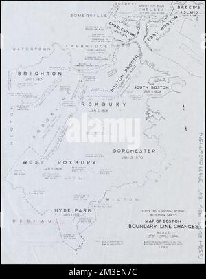 Annexation map , Annexation Municipal government, Massachusetts, Boston ...