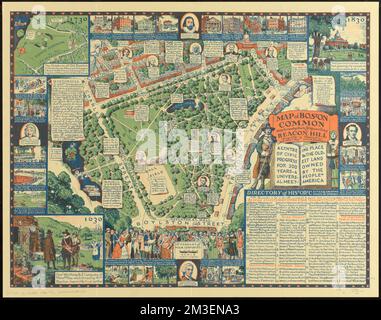 Map of Boston Common : with surrounding streets & adjacent parts of ...