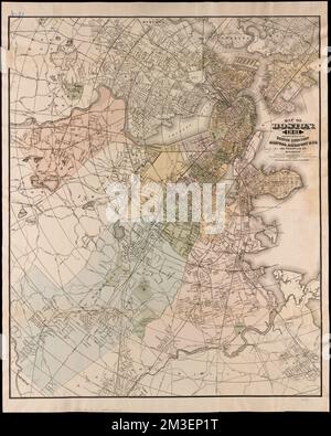 Map of Boston, 1884 , Boston Mass., Maps Norman B. Leventhal Map Center ...