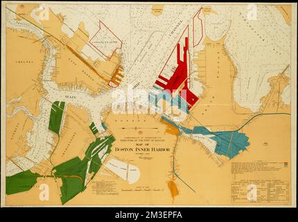 Boston Inner Harbor Massachusetts , Boston Harbor Mass., Maps Norman B ...