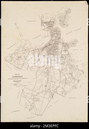 [Map of Boston, showing the new wards] , Boston Mass., Administrative ...