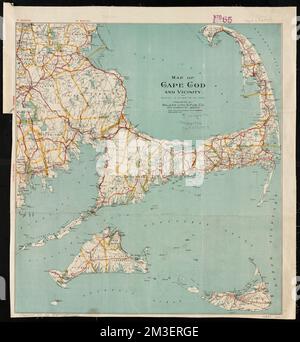 Map of Cape Cod and vicinity , Cape Cod Mass., Maps, Martha's Vineyard ...