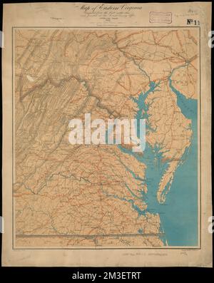 Map of eastern Virginia , Virginia, Maps, Maryland, Maps Norman B ...