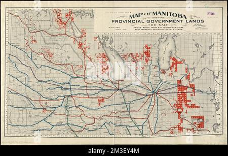 Map of Manitoba , Railroads, Manitoba, Maps, Manitoba, Maps Norman B ...